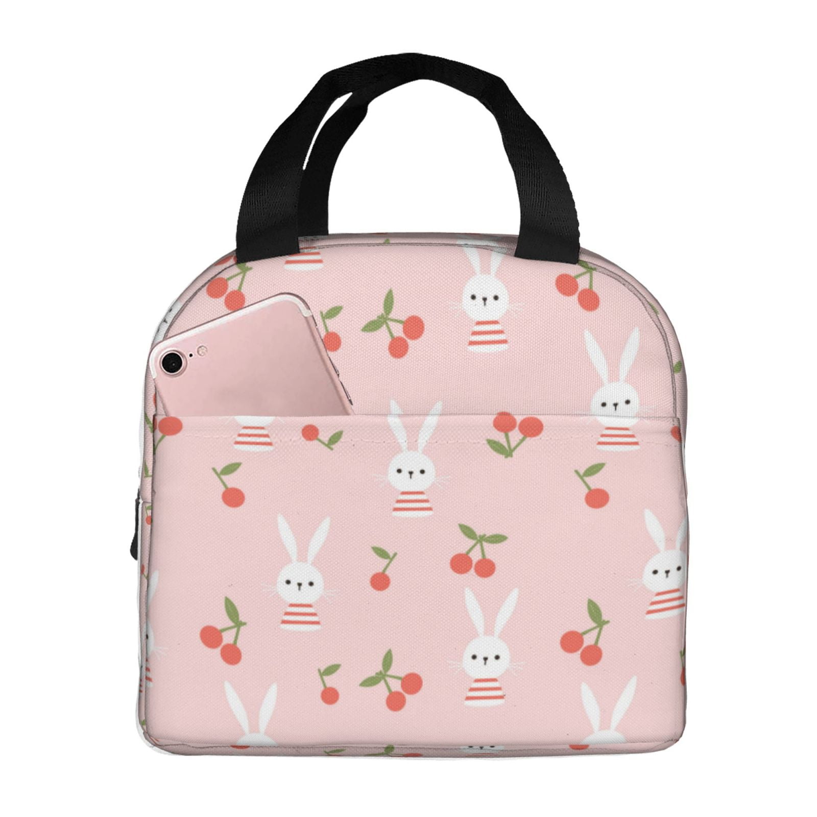 Sikiie Rabbit And Cherry Lunch Bag for Women & Men Adult Insulated ...