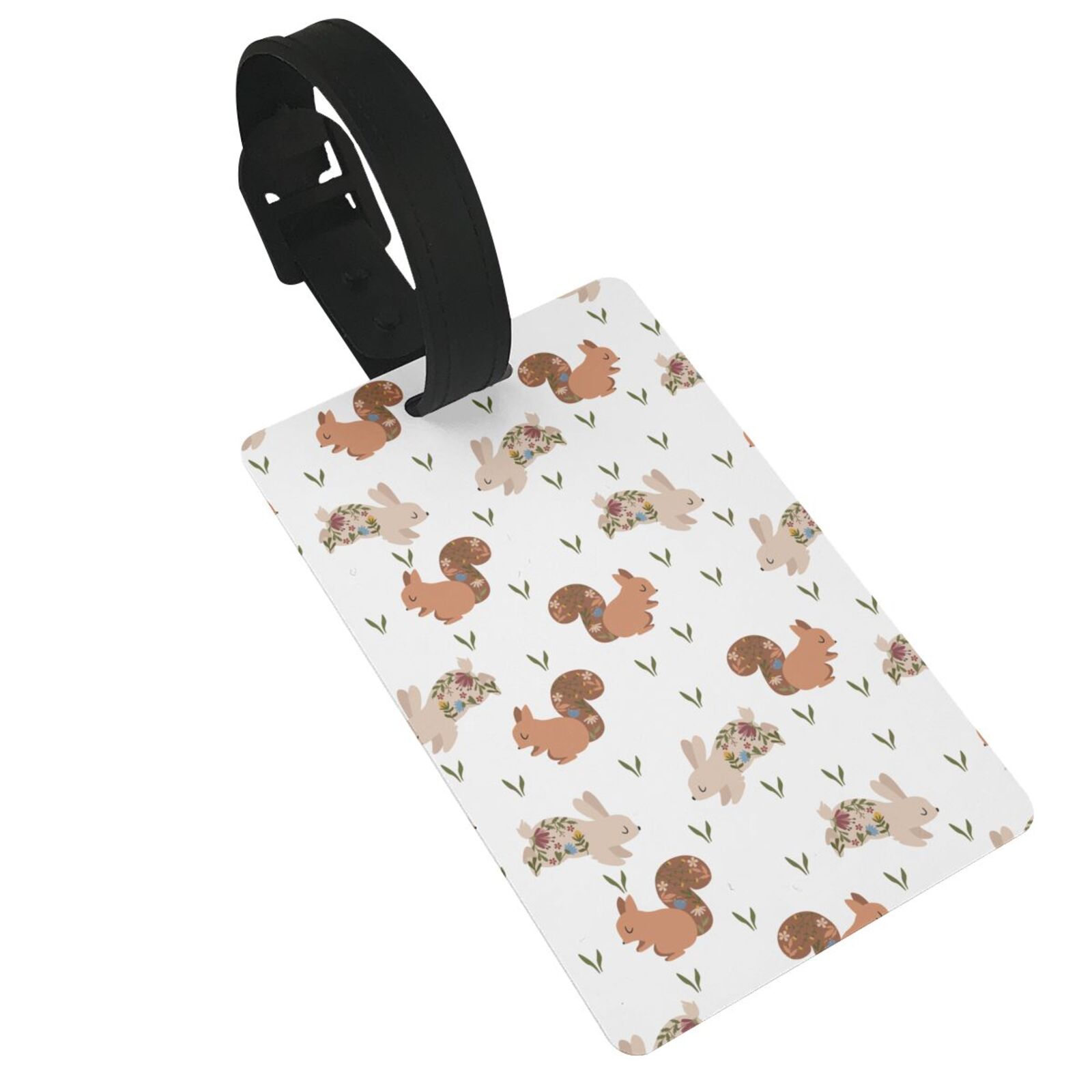 Sikiie Rabbit And Squirrel Luggage Tags Privacy Cover ID Label Suitcase ...