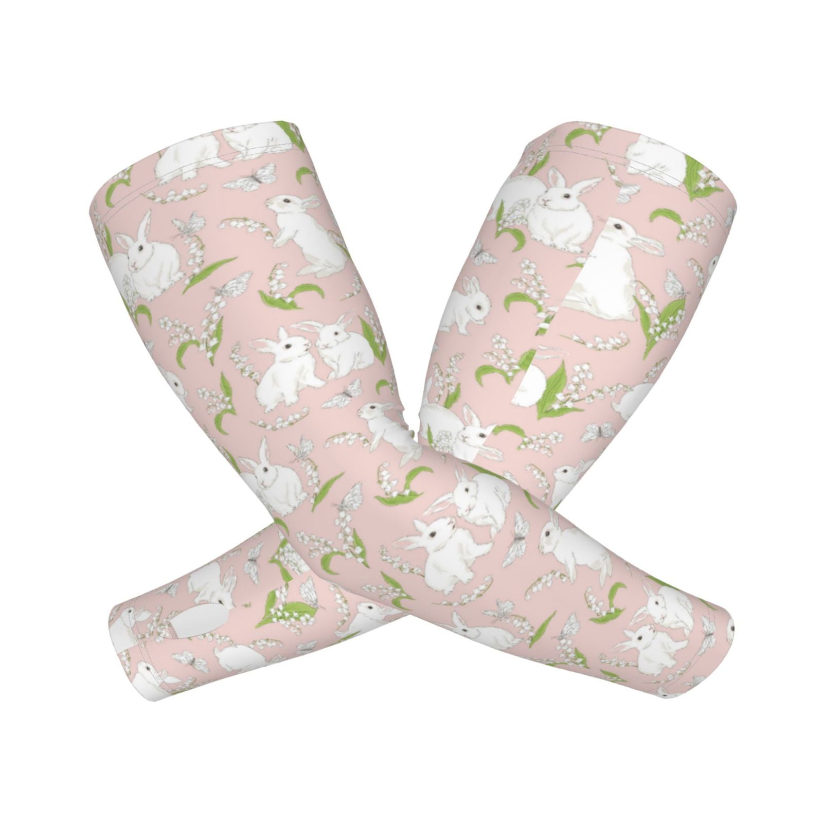 Sikiie Rabbit Cooling Sun Sleeves Arm Sleeves for Men & Women ...