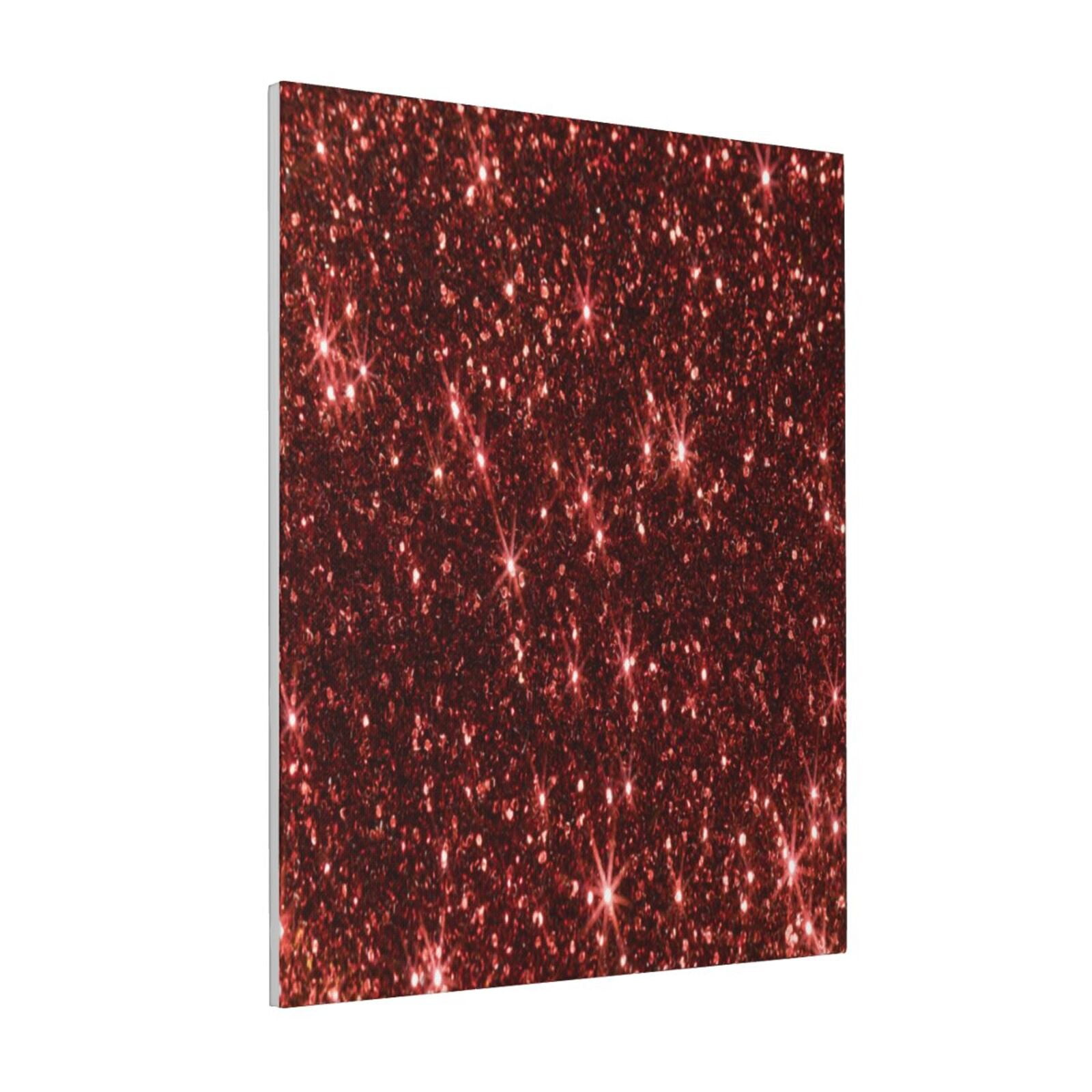 Sikiie Red Glitter Texture Print Canvas Decorative Hanging Painting ...