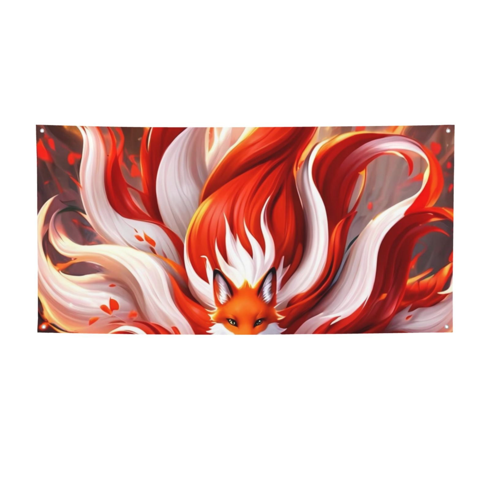 Sikiie Red Sun Flame Fox Custom Banners and Signs Customize Outdoor ...