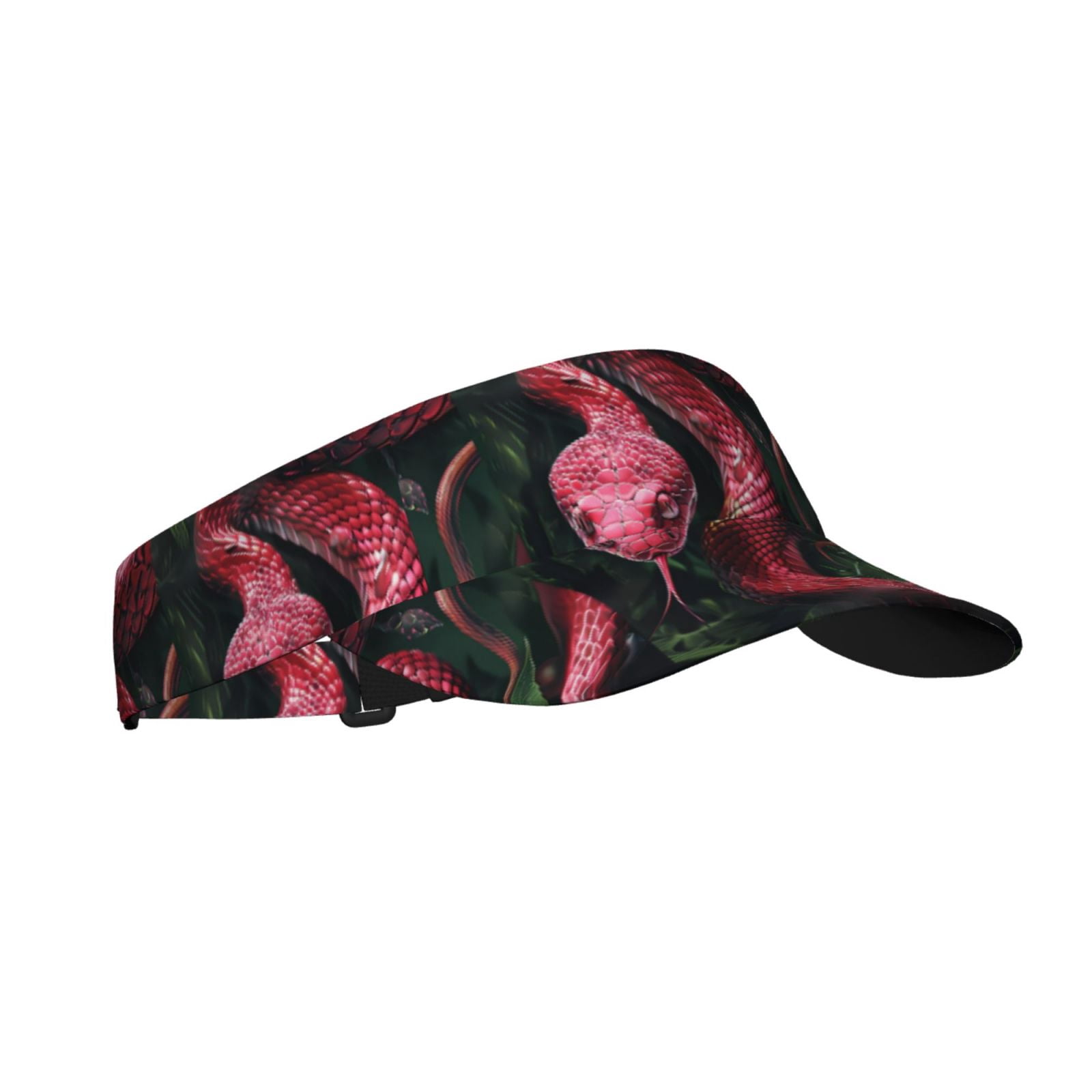 Sikiie Red Viper Jungle Intensity Sun Visor Hat Adjustable Velcro Golf ...