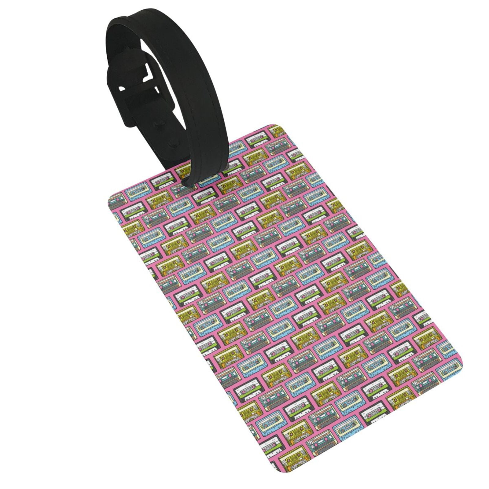 Sikiie Retro Cassette Luggage Tags Privacy Cover ID Label Suitcase Tags ...