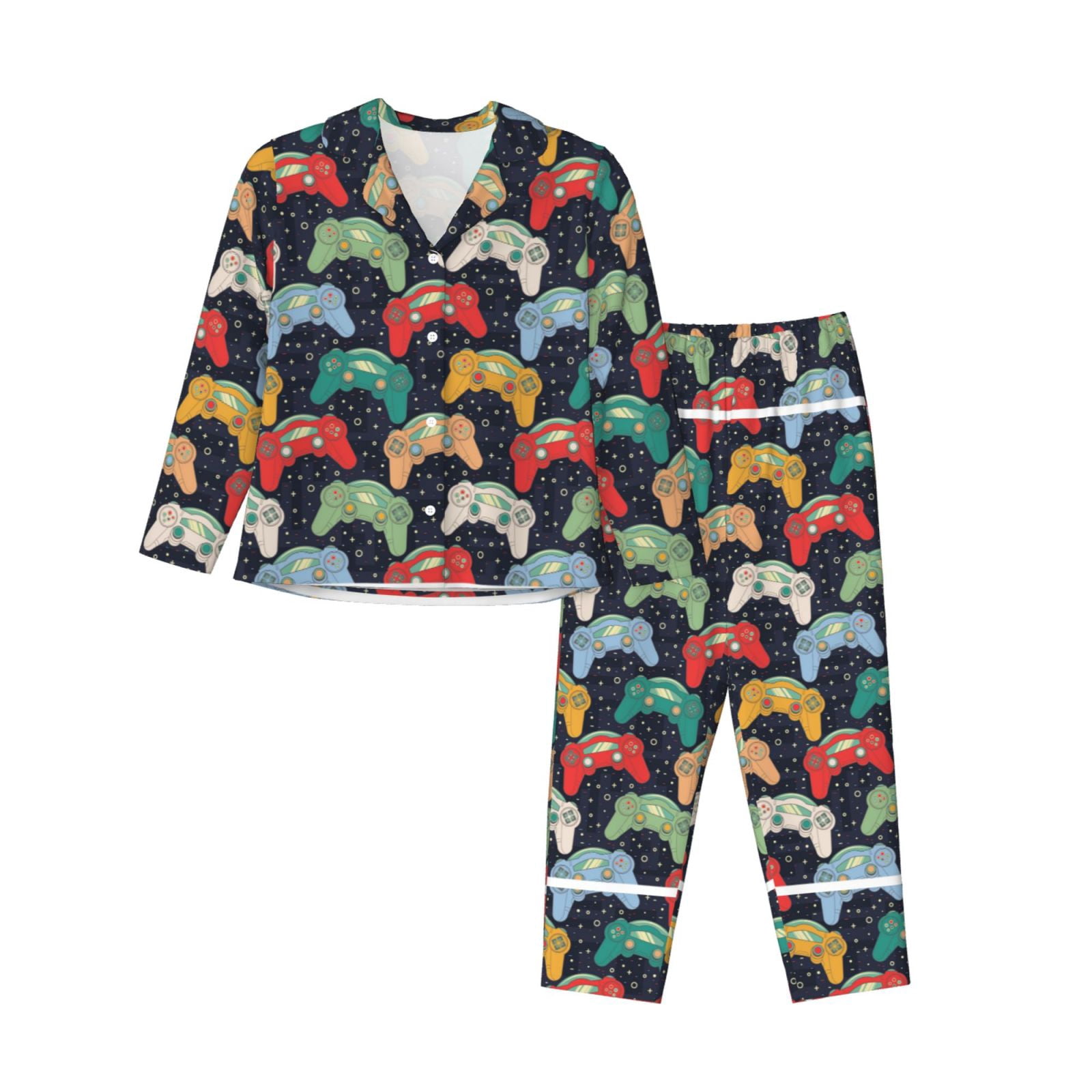 Sikiie Retro Video Game Pajamas for Women Set, Womens Pajama Sets ...