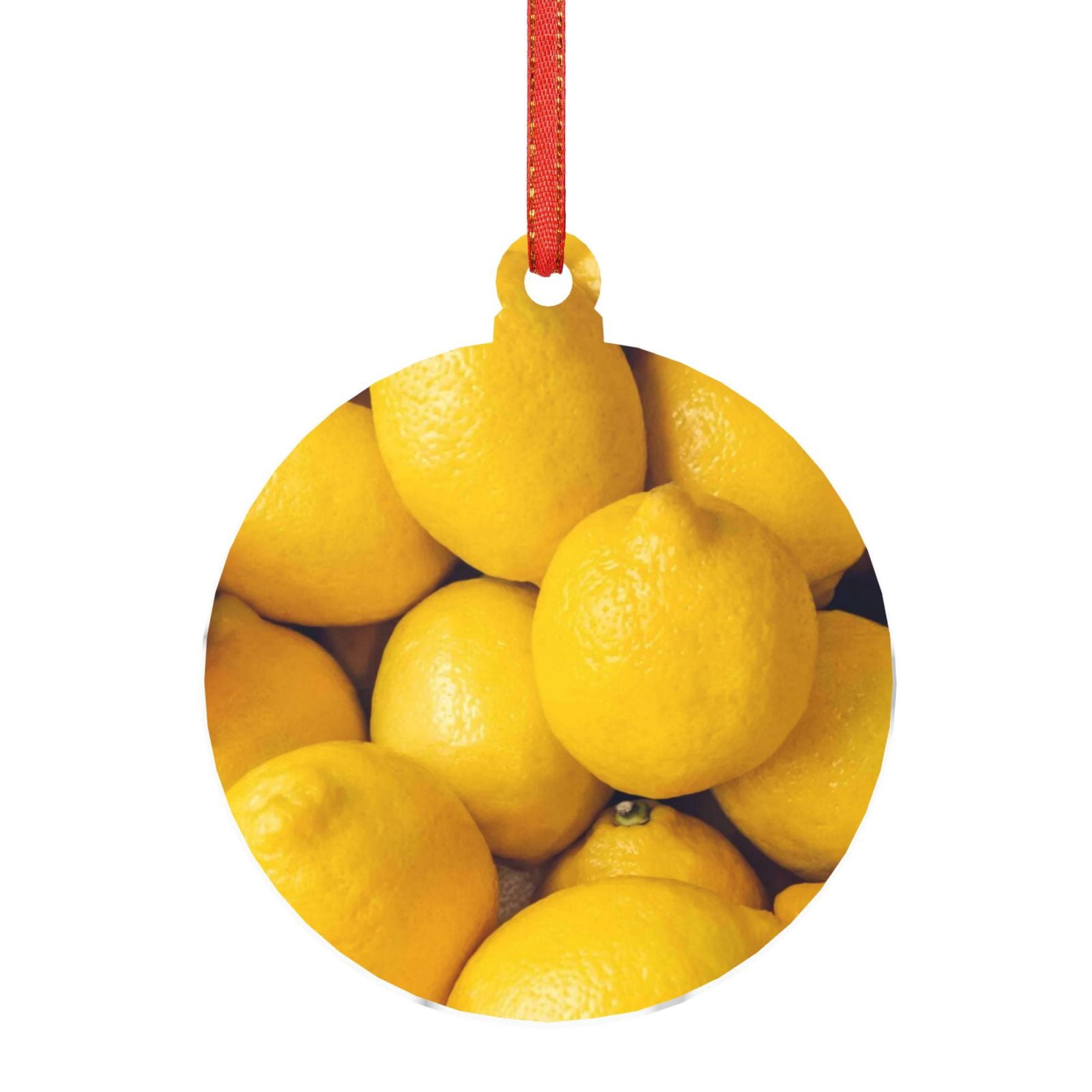 Sikiie Ripe Yellow Lemon Acrylic Christmas Ornament Pendant Christmas ...