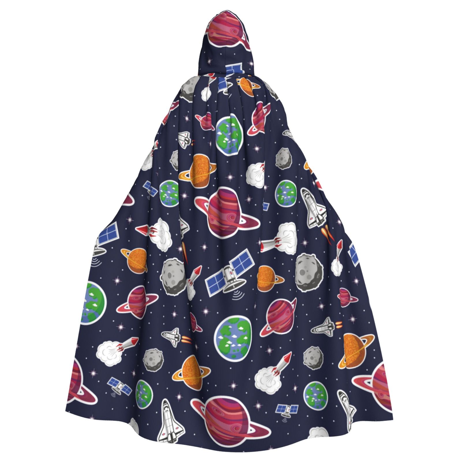Sikiie Rocket Satellite Unisex Hooded Robe Cloak Adults’ Lightweight ...