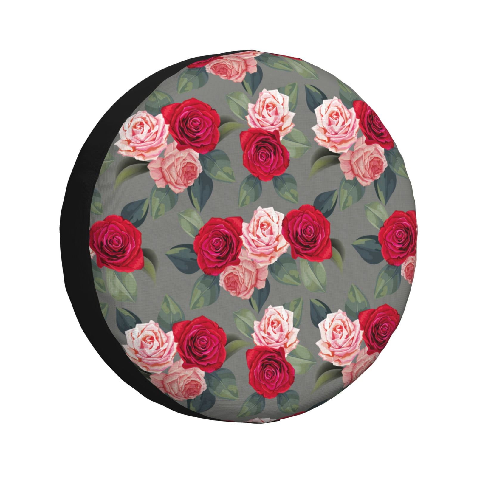 Sikiie Rose Flowers PVC Leather Spare Tire Wheel Cover Spare Tire Cover ...