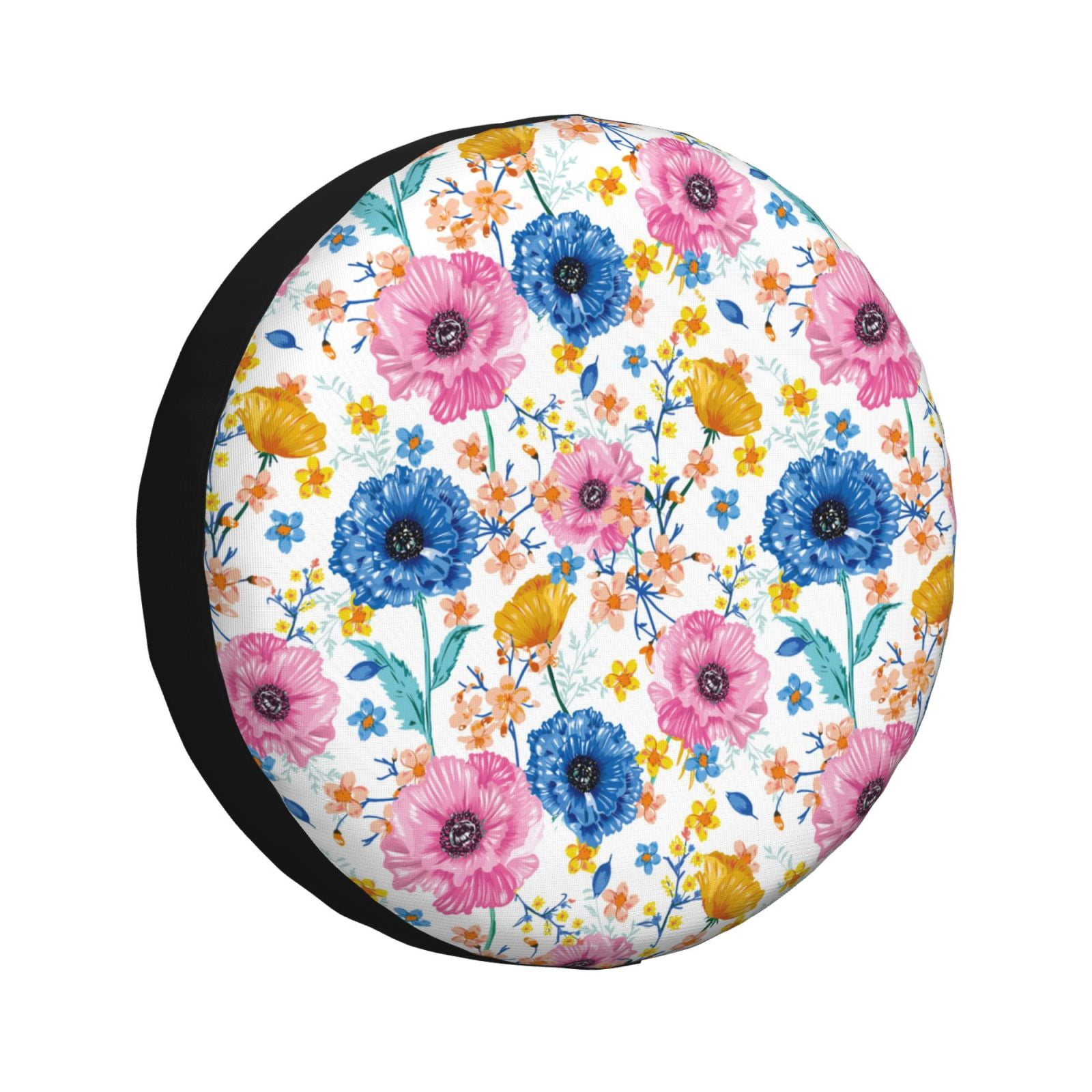 Sikiie Rose Flowers PVC Leather Spare Tire Wheel Cover Spare Tire Cover ...