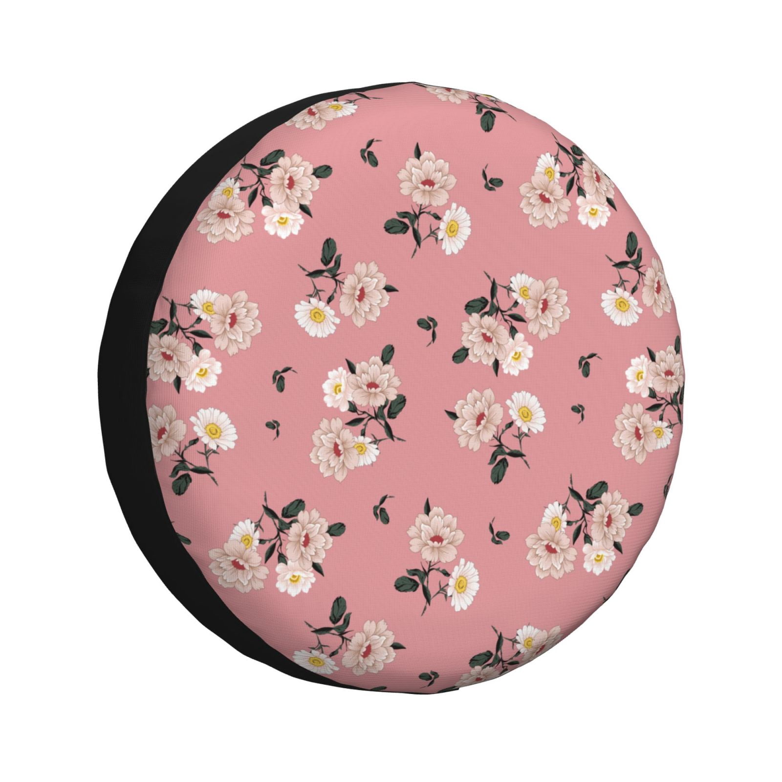Sikiie Rose Flowers PVC Leather Spare Tire Wheel Cover Spare Tire Cover ...