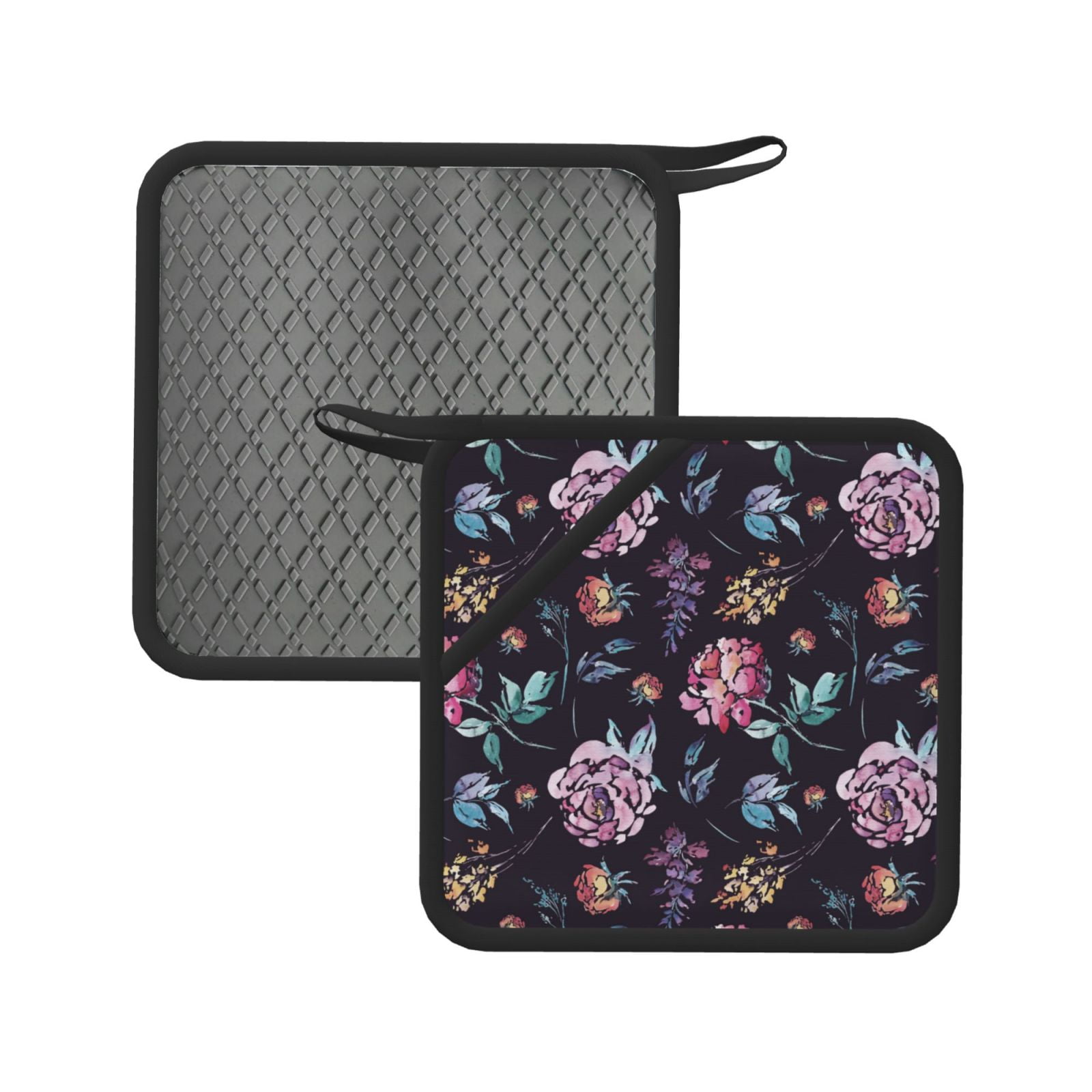 Sikiie Roses Flowers Pot Holders Kitchen Insulation Mats Heat Resistant ...