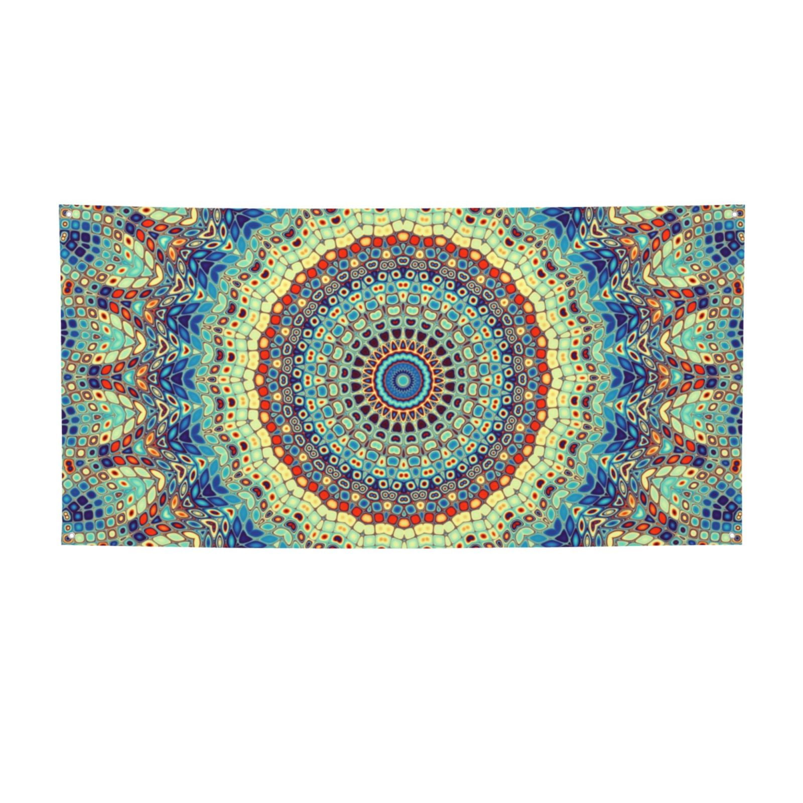 Sikiie Round Mandala1 Custom Banners and Signs Customize Outdoor ...