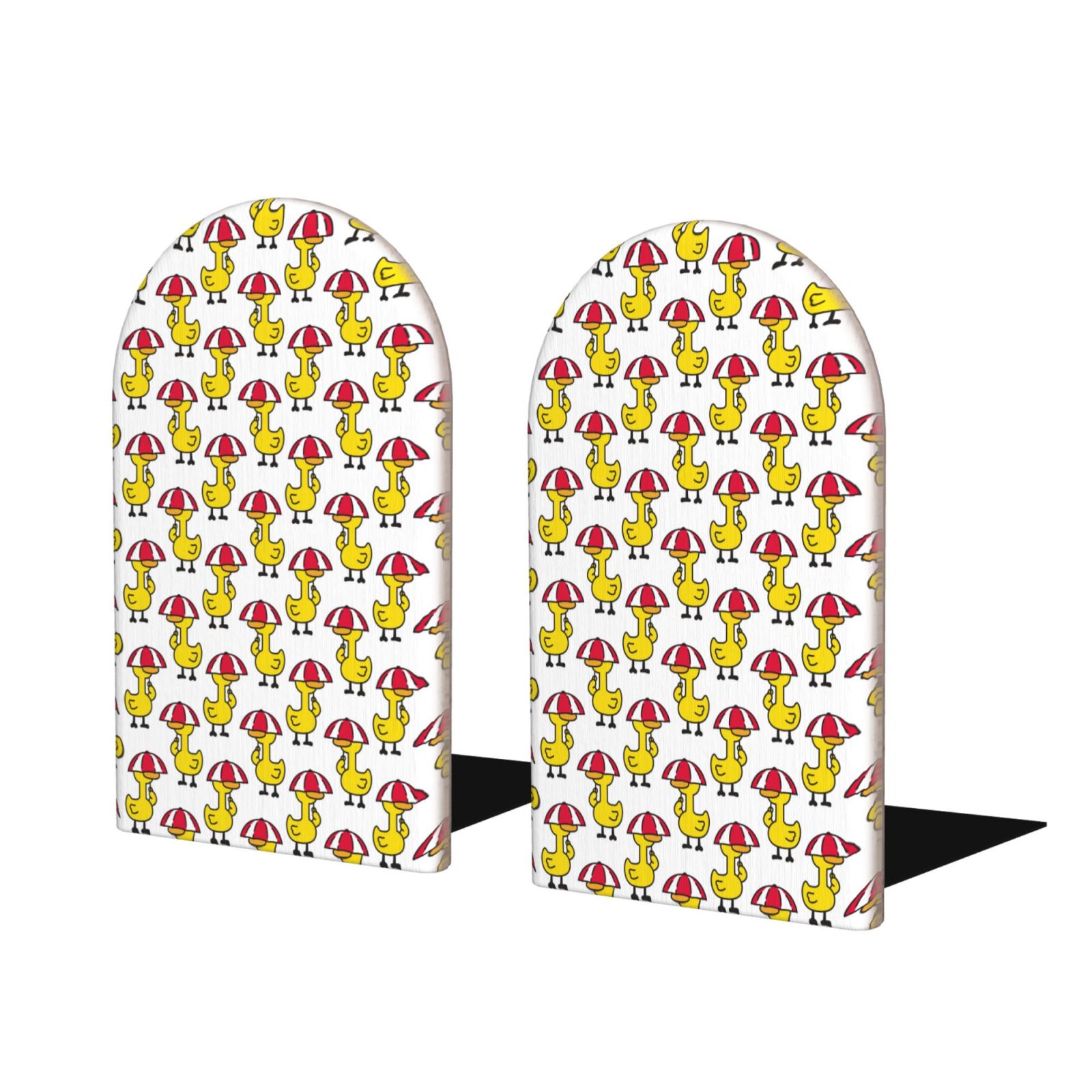 Sikiie Rubber Duck Chicken Bird Bookends 1 Pair, Wood Bookends for ...