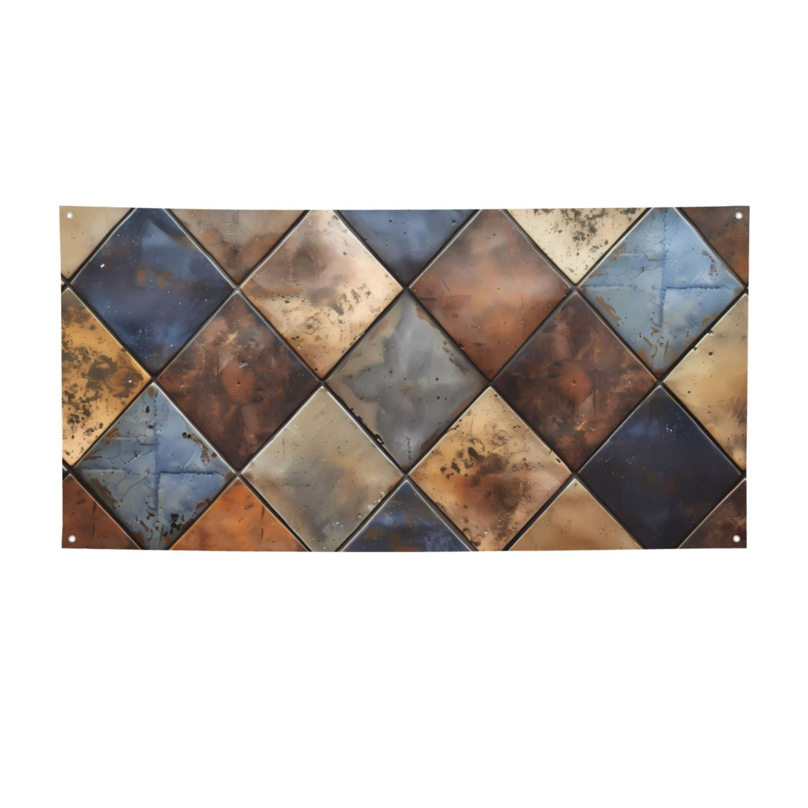 Sikiie Rustic Tile Pattern Custom Banners and Signs Customize Outdoor ...