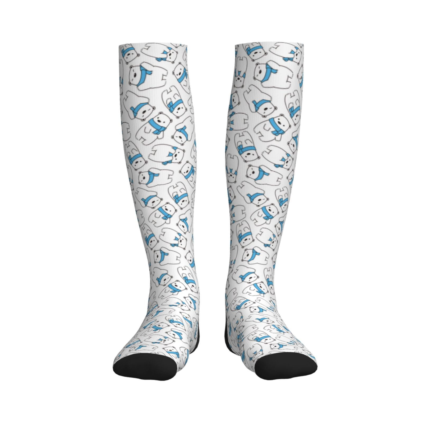 Sikiie Scarf Bear 1 Pairs Compression Socks for Men and Women 15-20 ...
