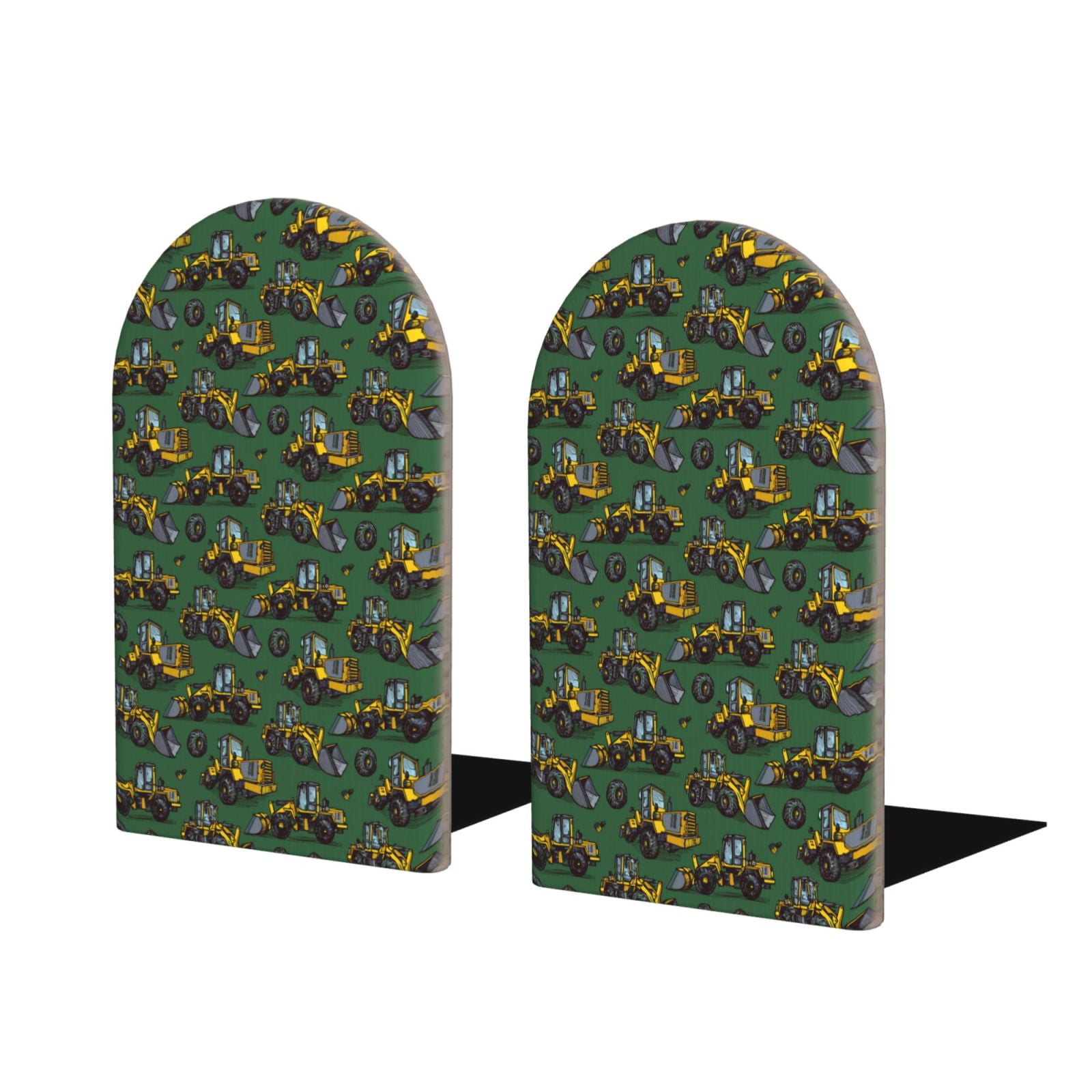 Sikiie Scraper Bookends 1 Pair, Wood Bookends for Shelves, Book Ends ...