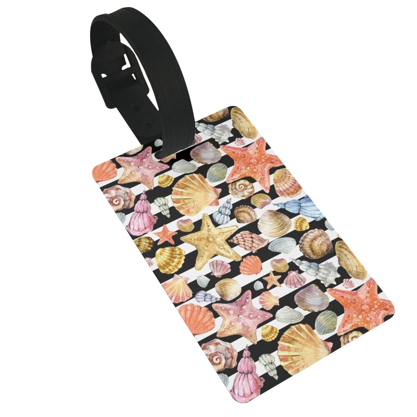 Sikiie Sea Shell Luggage Tags Privacy Cover ID Label Suitcase Tags ...