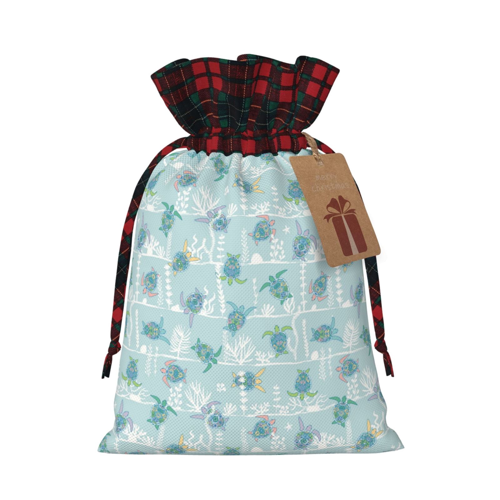 Sikiie Sea Turtle Christmas Gift Bags Drawstring Gift Bags Sacks ...