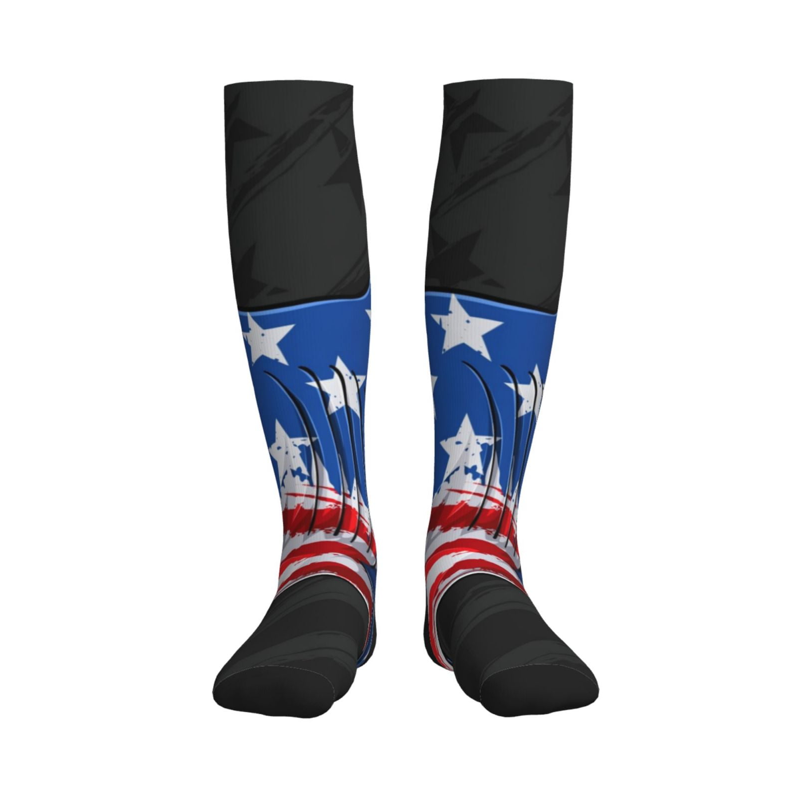 Sikiie Shark With USA Flag 1 Pairs Compression Socks for Men and Women ...