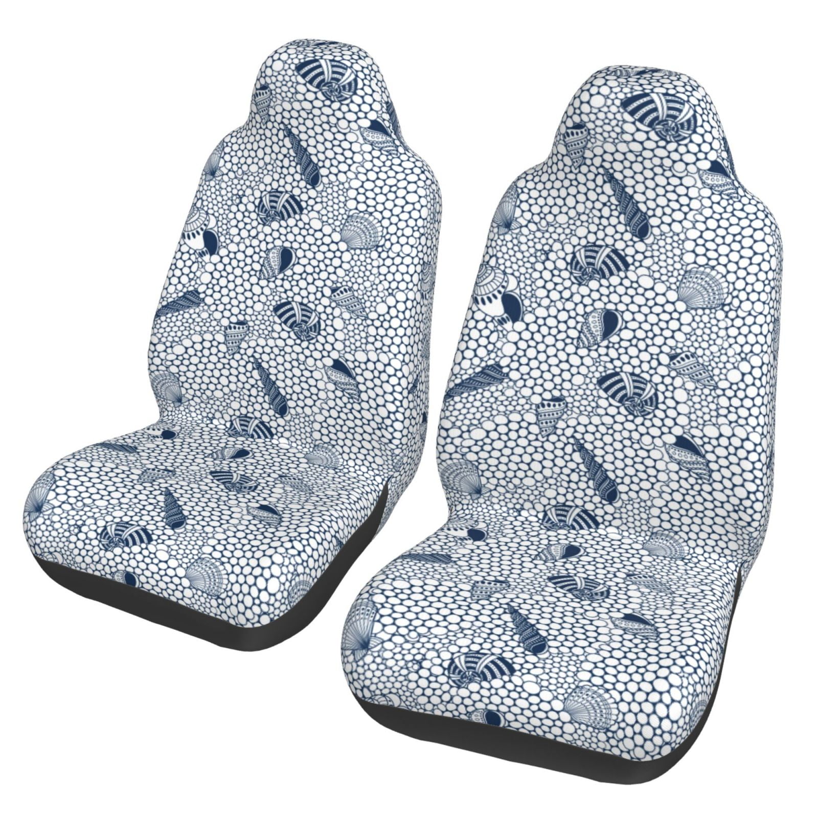 Sikiie Shells And Sand Car Seat Protector 2 Pack Car Seat Cushion Mat ...