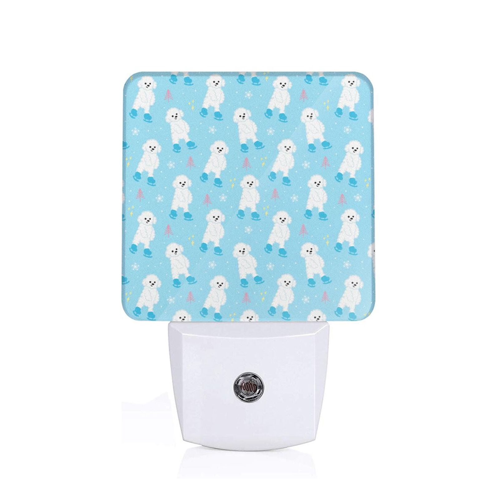 Sikiie Skating Poodle Fun Led Night Light, Warm White,Cool White Lights ...