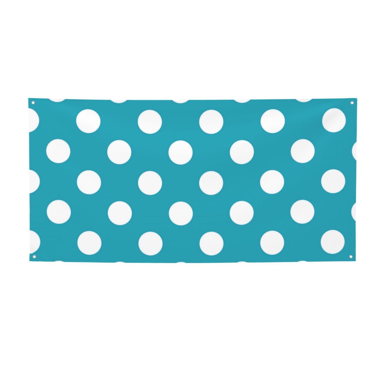 Sikiie Sky Blue And White Polka Dot Custom Banners and Signs Customize ...