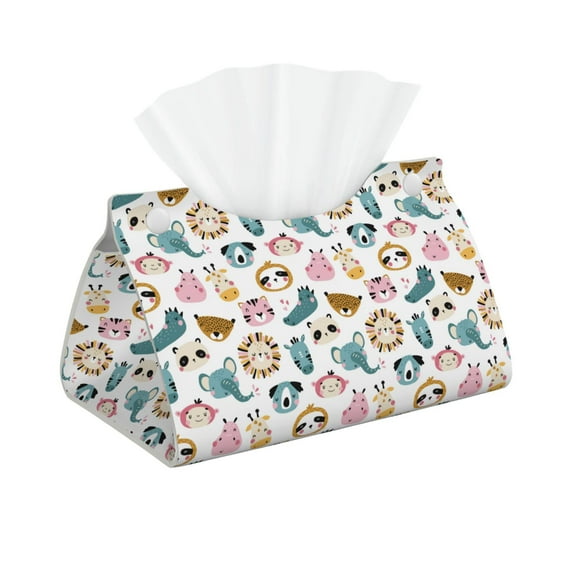 Sikiie Snake Leather Tissue Box Cover Rectangle, Long Tissue Box Cover ...