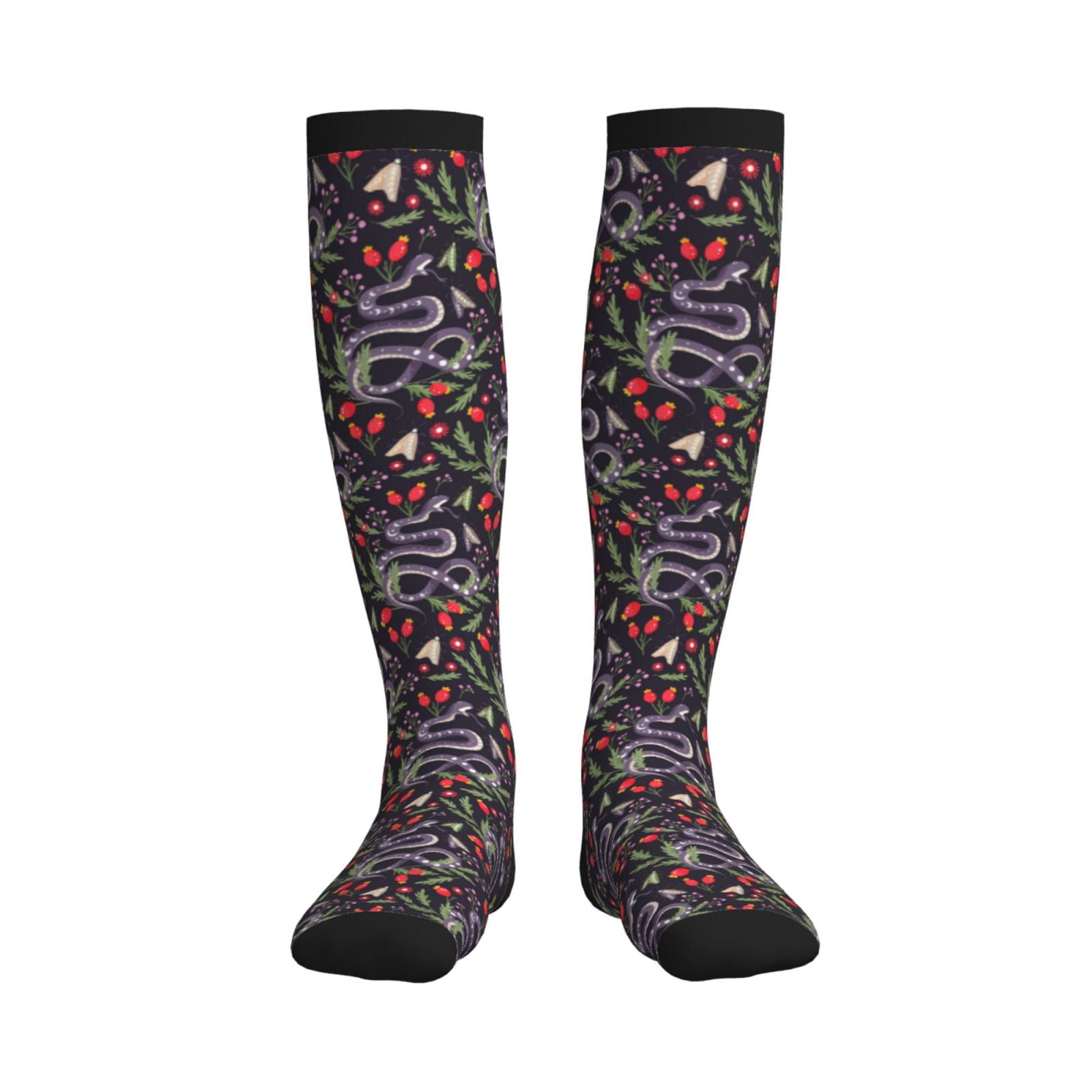 Sikiie Snakes And Snake Fruit 1 Pairs Compression Socks for Men and ...