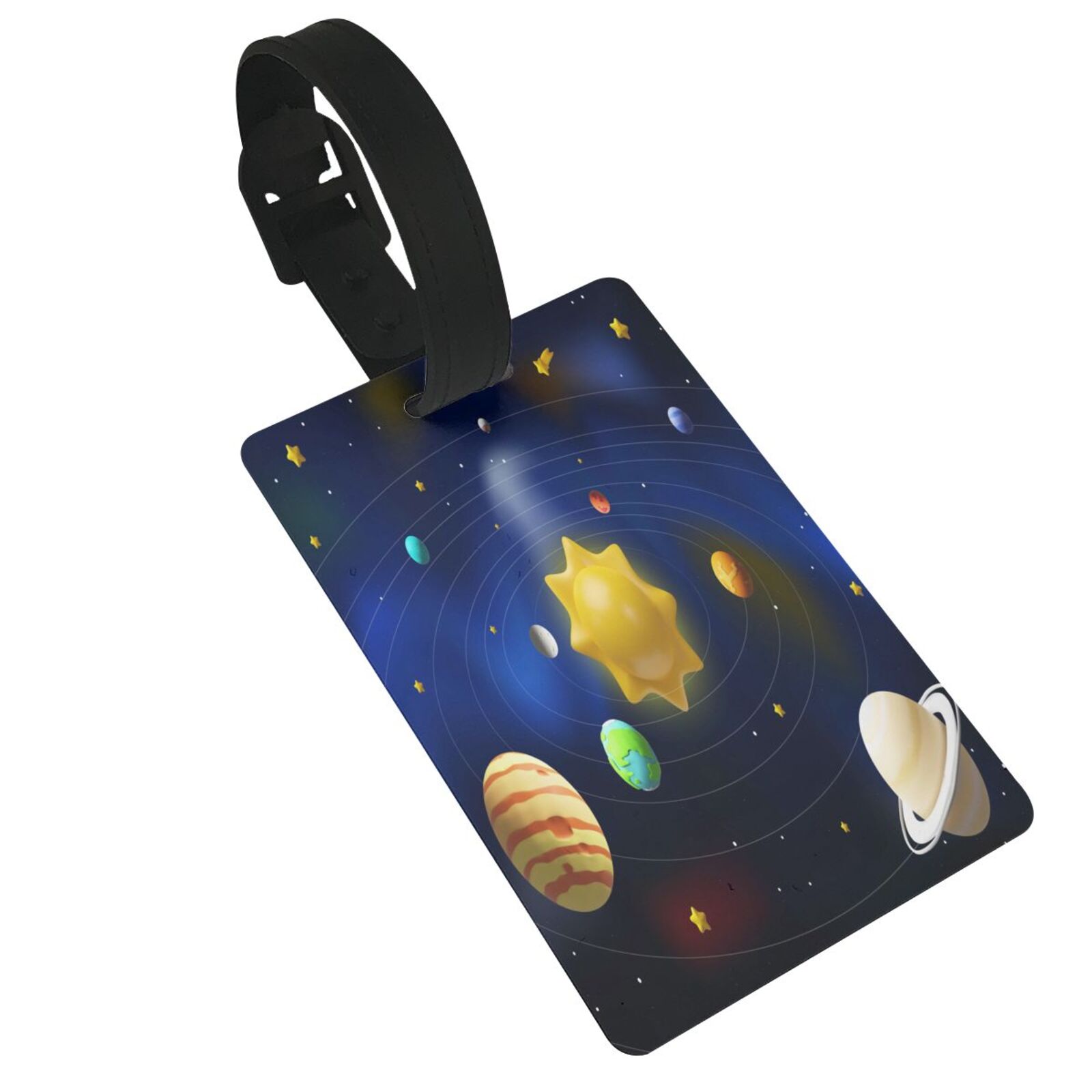 Sikiie Solar System Luggage Tags Privacy Cover ID Label Suitcase Tags ...