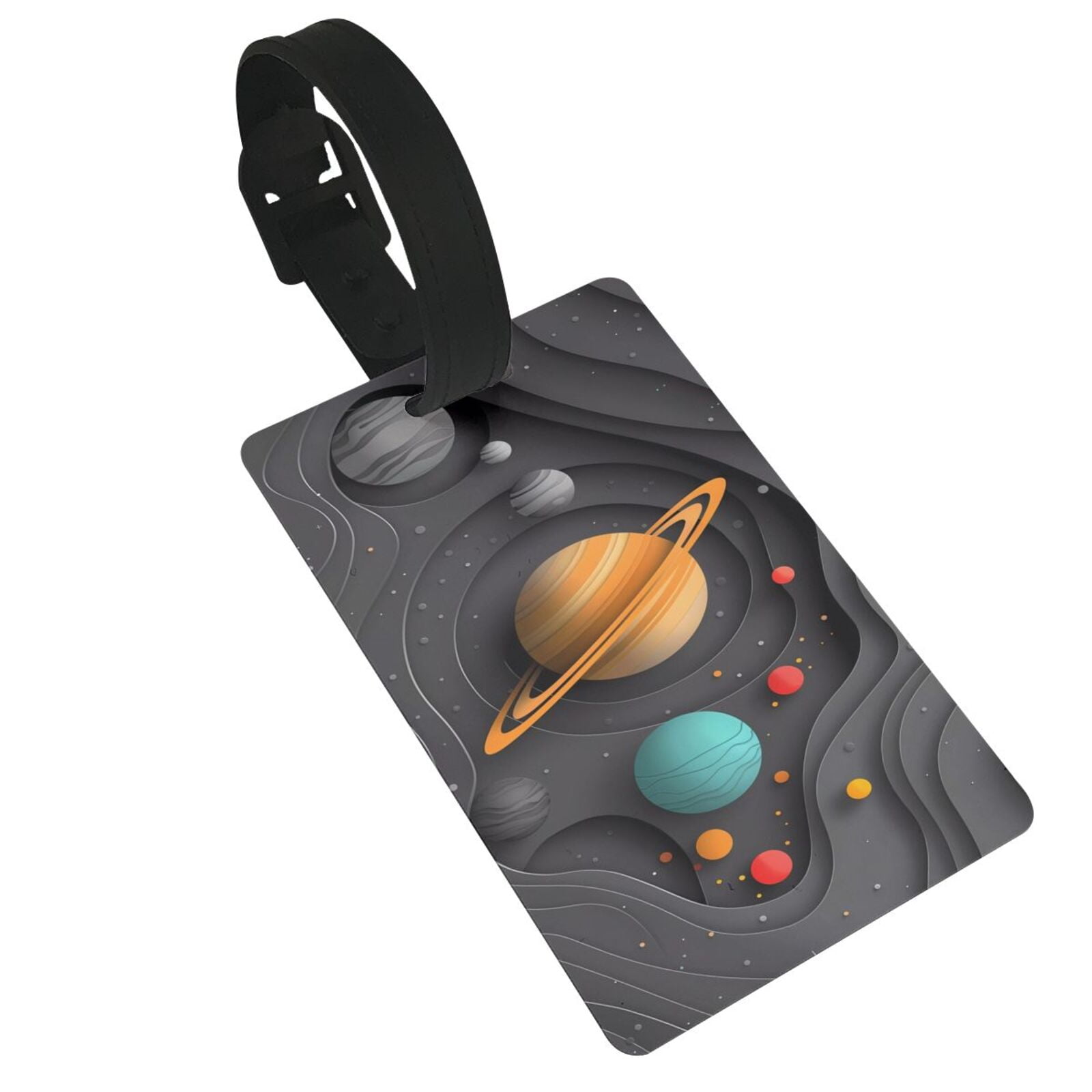 Sikiie Solar System Paper Art Luggage Tags Privacy Cover ID Label ...