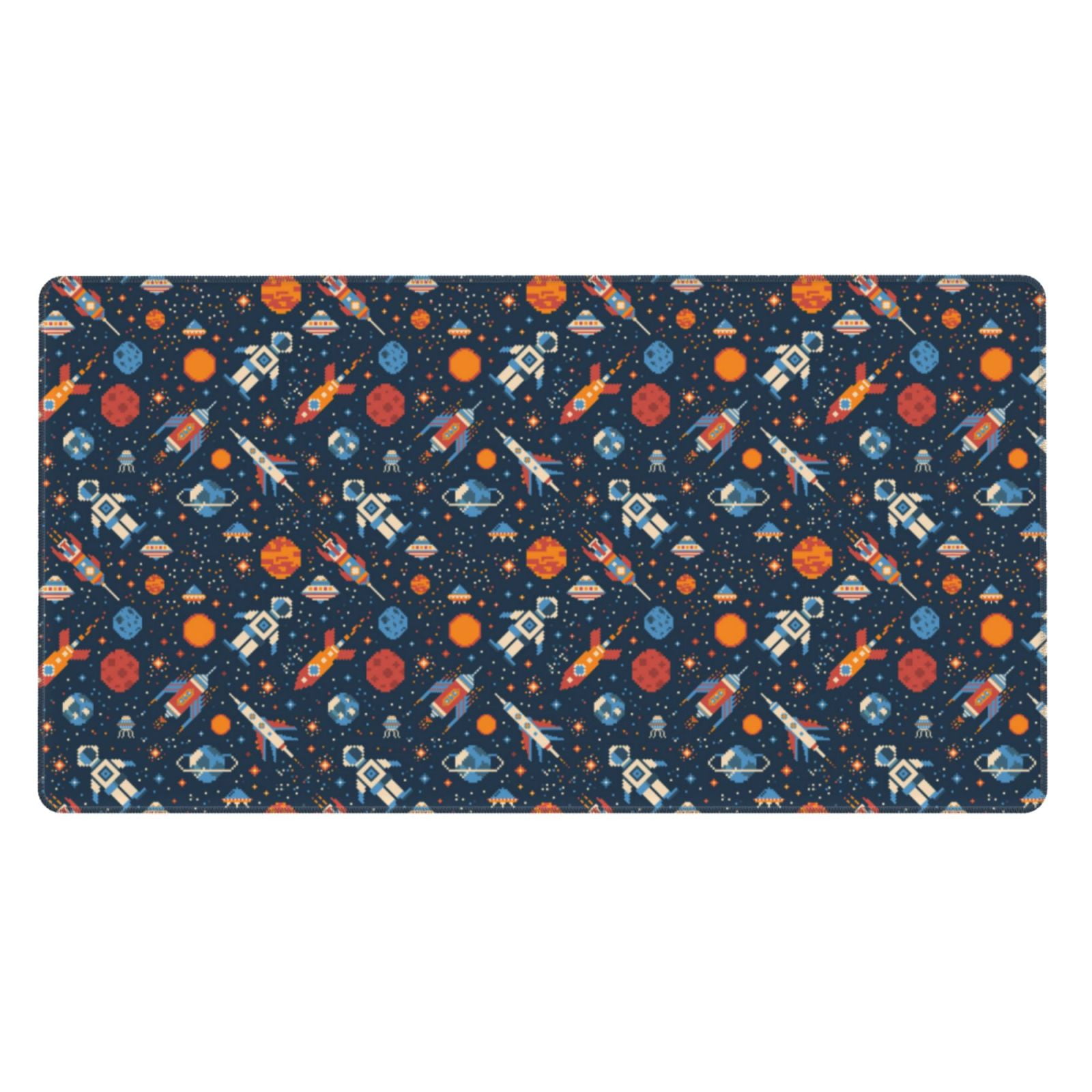 Sikiie Spaceships And Stars In Outer Space Mouse Pad, 16x29.5 Mousepad ...