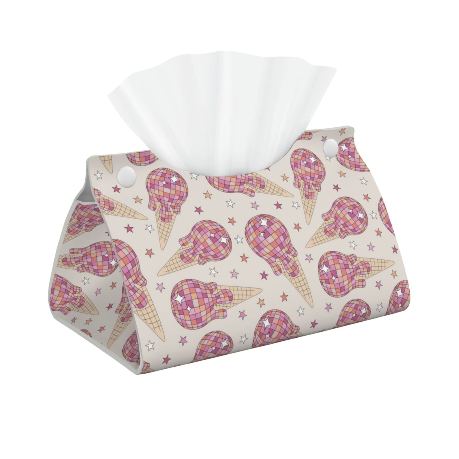 Sikiie Sparkling Ice Cream Leather Tissue Box Cover Rectangle, Long ...