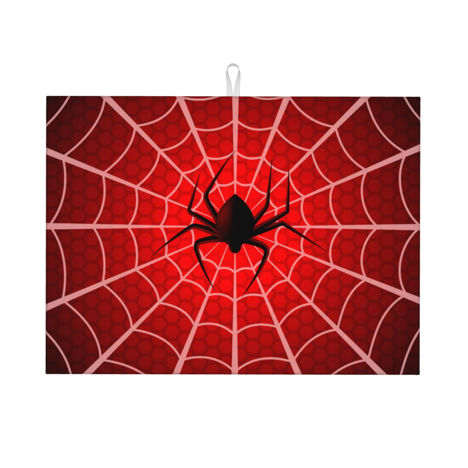 Sikiie Spider Web1 Dish Drying Mat, Kitchen Counter Mat, Self Drying ...