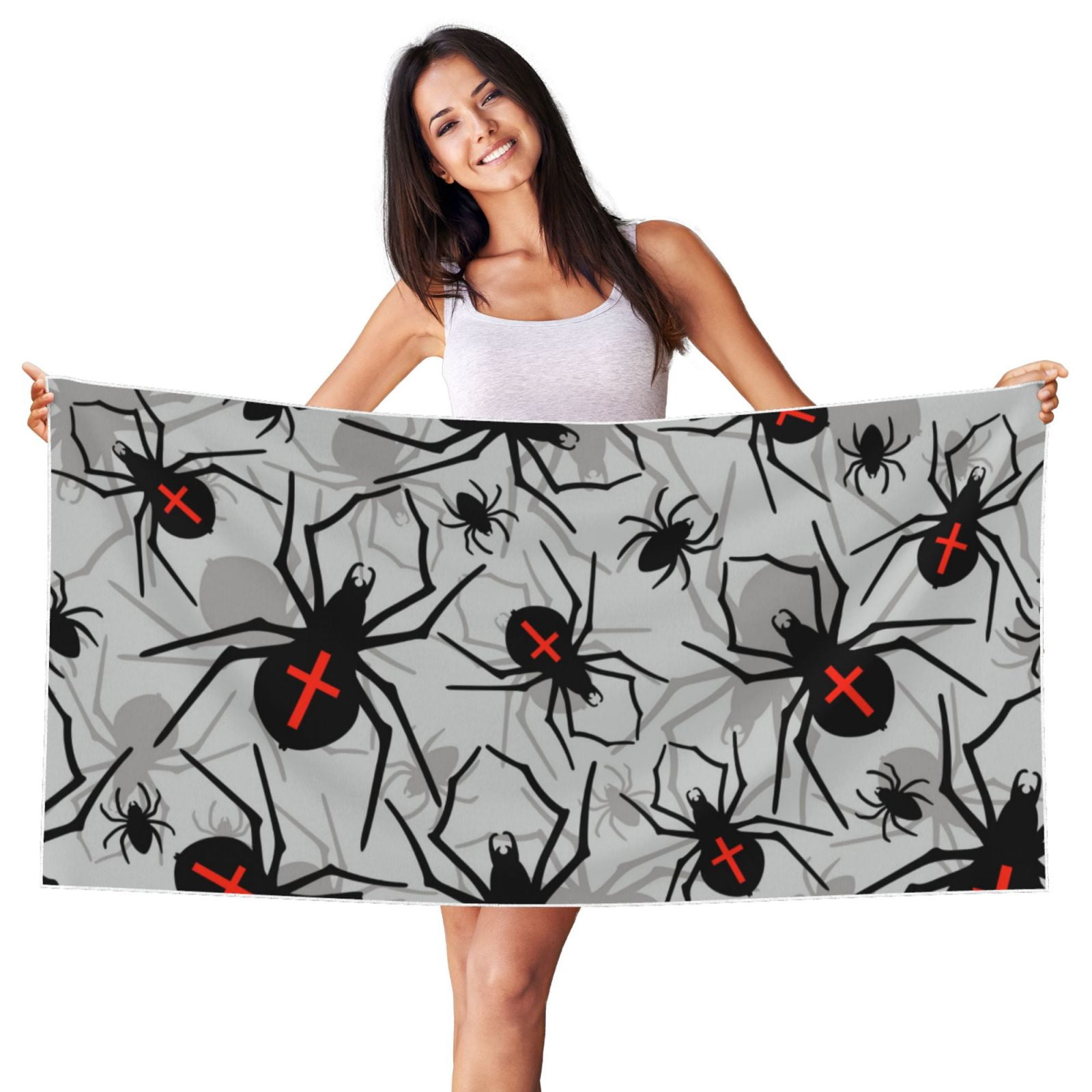 Sikiie Spiders Beach Towel for Women Men, Pool Bath Beach Camping Beach ...