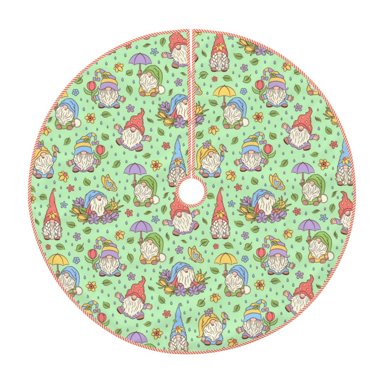 Sikiie Spring Gnomes Nativity Christmas Tree Skirt, Jesus Christian ...