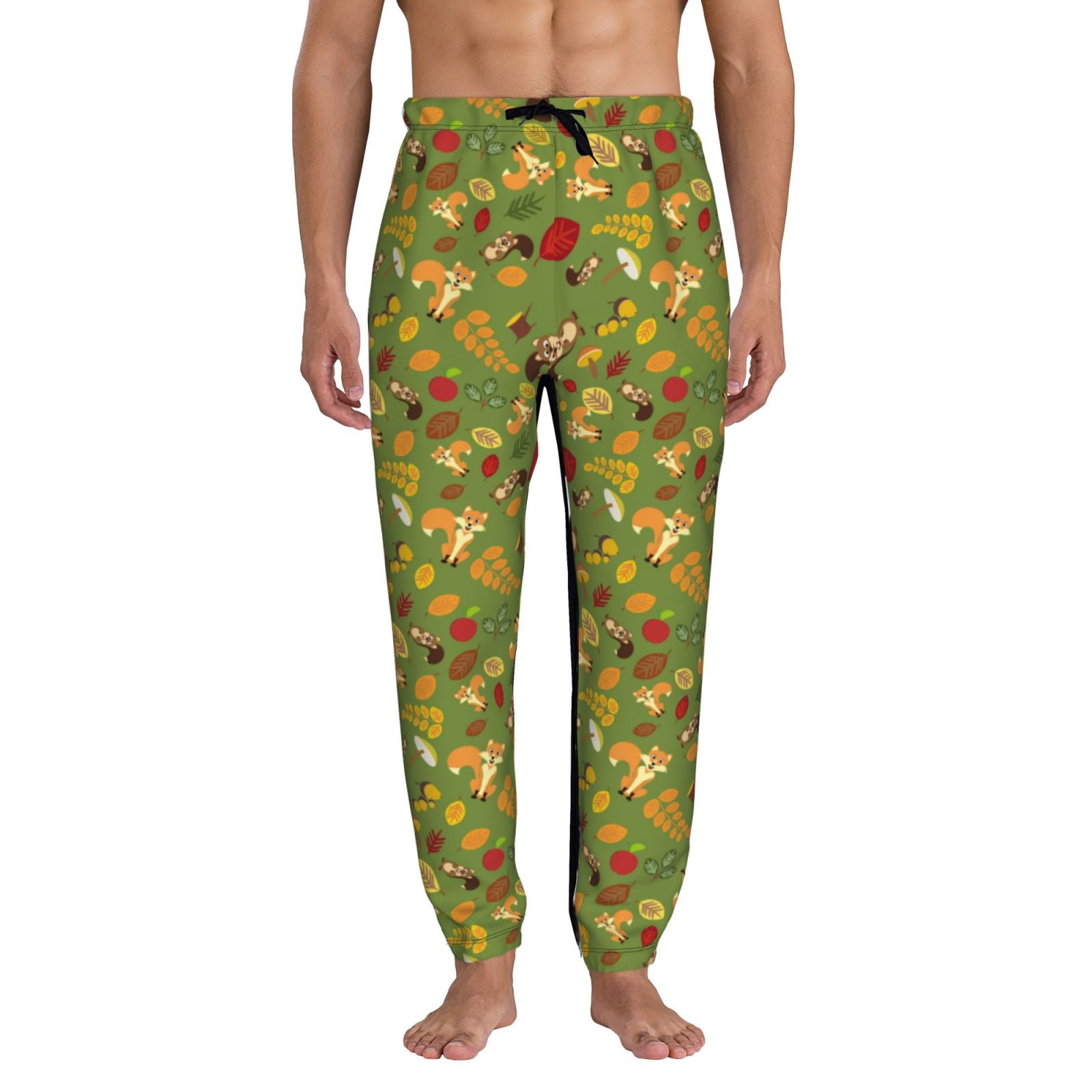 Sikiie Squirrel And Fox In The Forest Mens Athletic Sweatpants, Mens ...