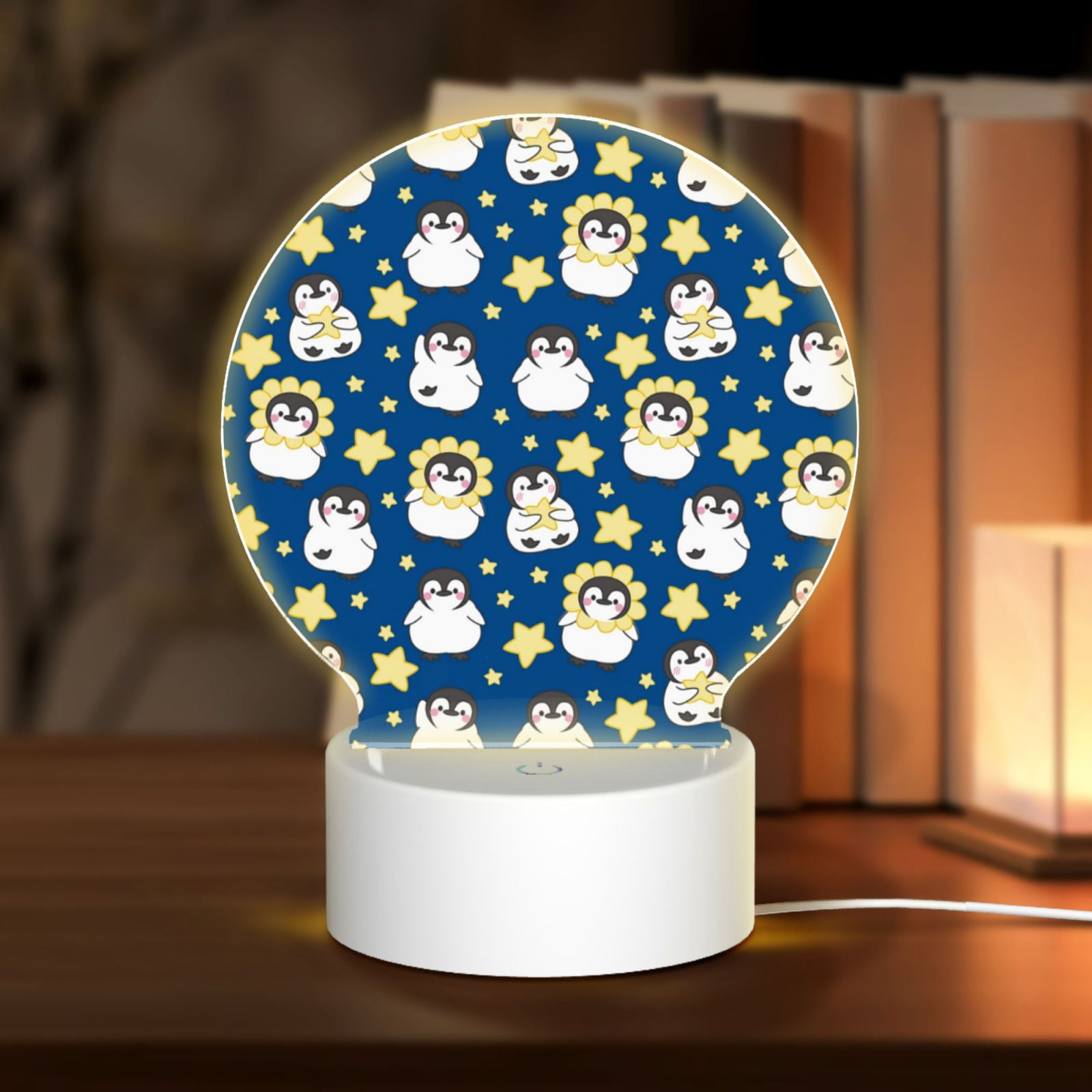 Sikiie Star Penguin Acrylic Night Light Gift Custom Acrylic Night Light ...