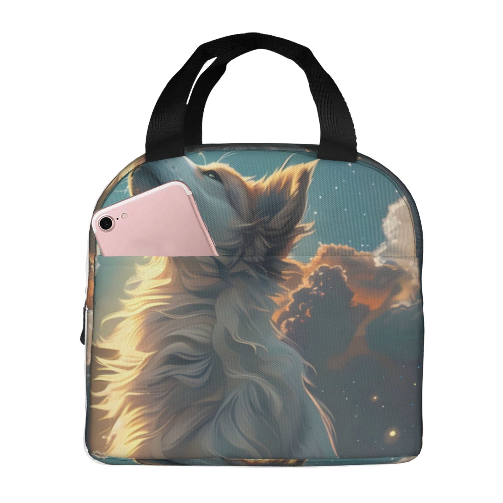 Sikiie Starry Sky Cloud Wolf Lunch Bag for Women & Men Adult Insulated ...