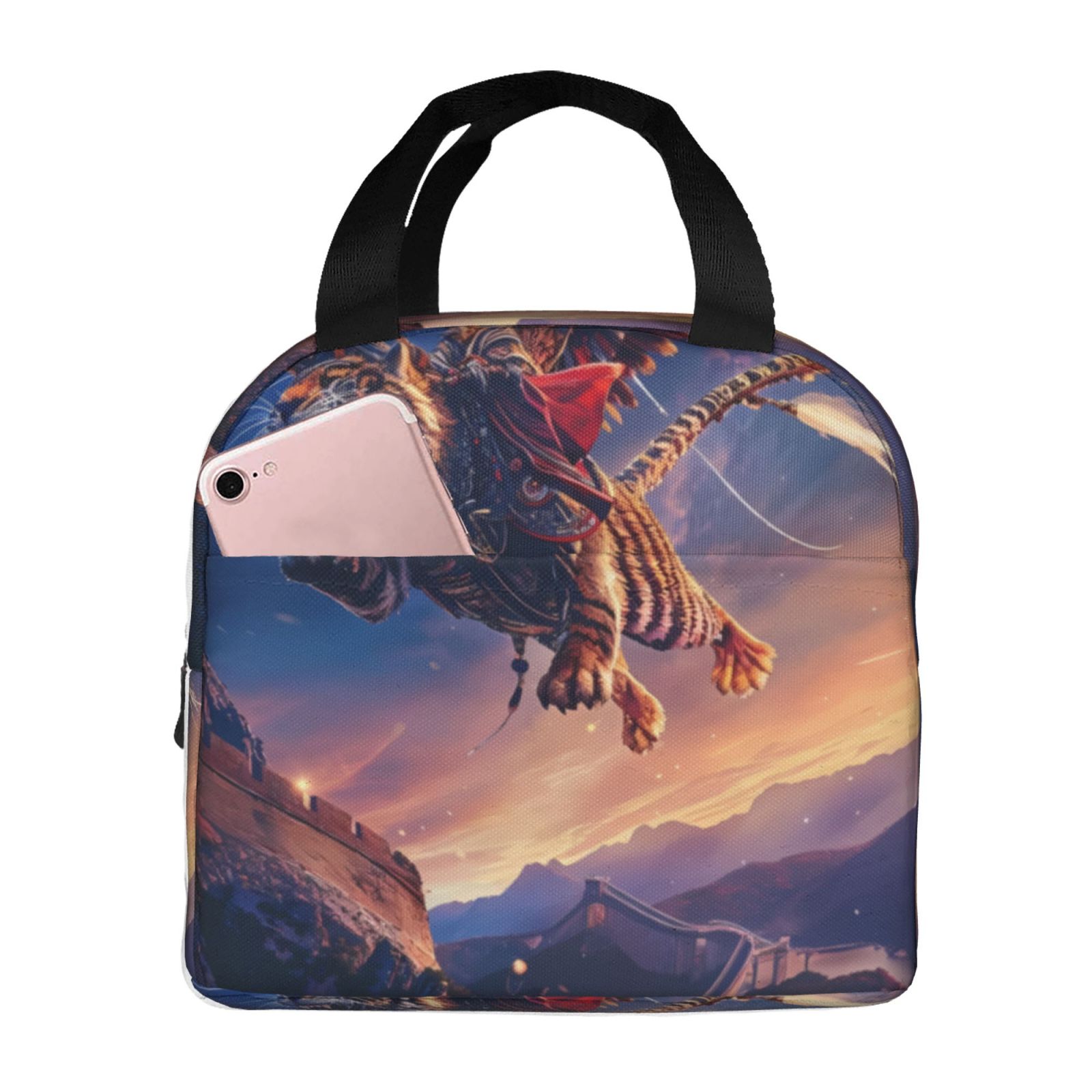 Sikiie Starry Sky Flying Tiger Lunch Bag for Women & Men Adult ...