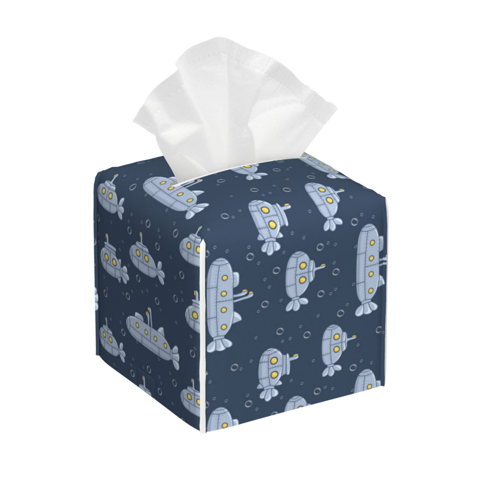Sikiie Submarine With Periscope Leather Tissue Box Cover Square, tissue ...