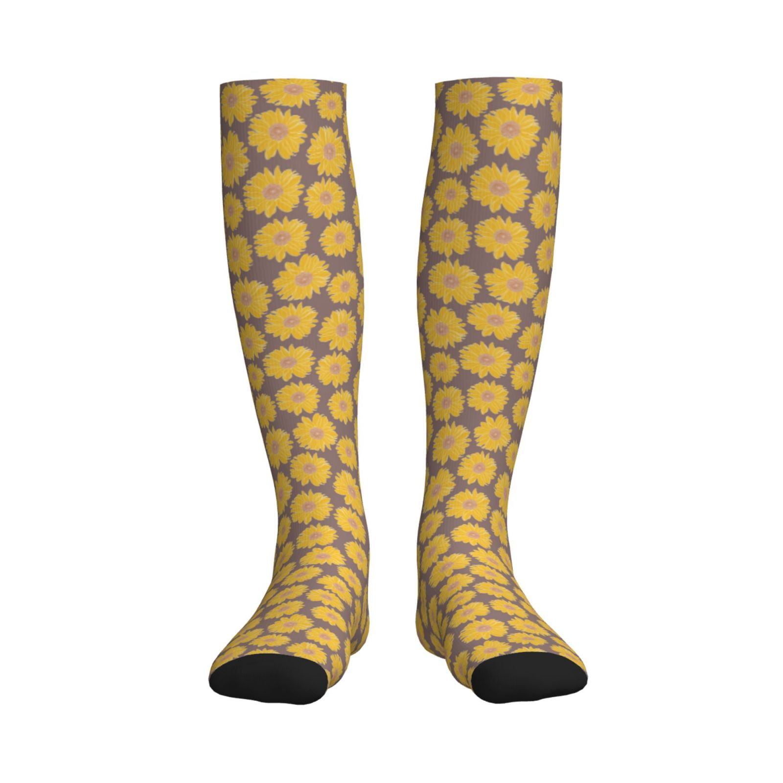 Sikiie Sunflower 1 Pairs Compression Socks for Men and Women 15-20 mmHg ...