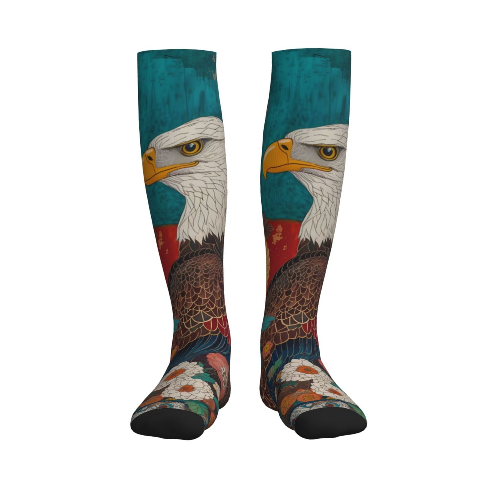 Sikiie Sunflower Bald Eagle 1 Pairs Compression Socks for Men and Women ...