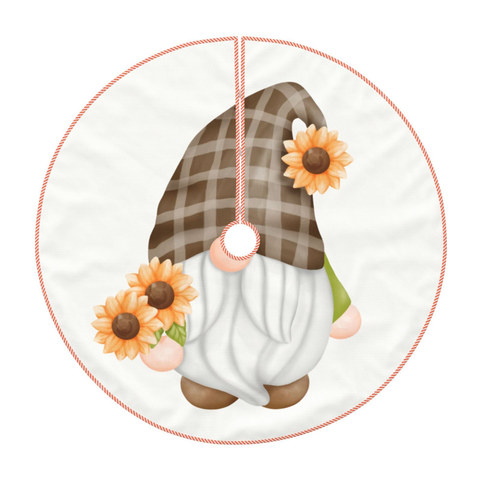 Sikiie Sunflower Gnomes 4 Nativity Christmas Tree Skirt, Jesus ...