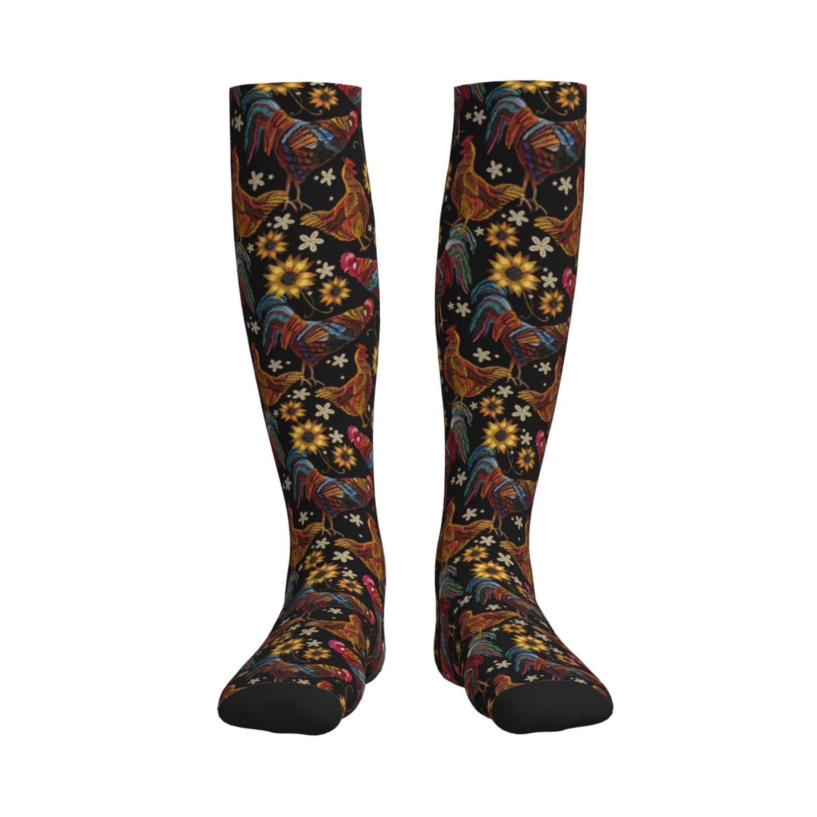 Sikiie Sunflower Rooster 1 Pairs Compression Socks for Men and Women 15 ...