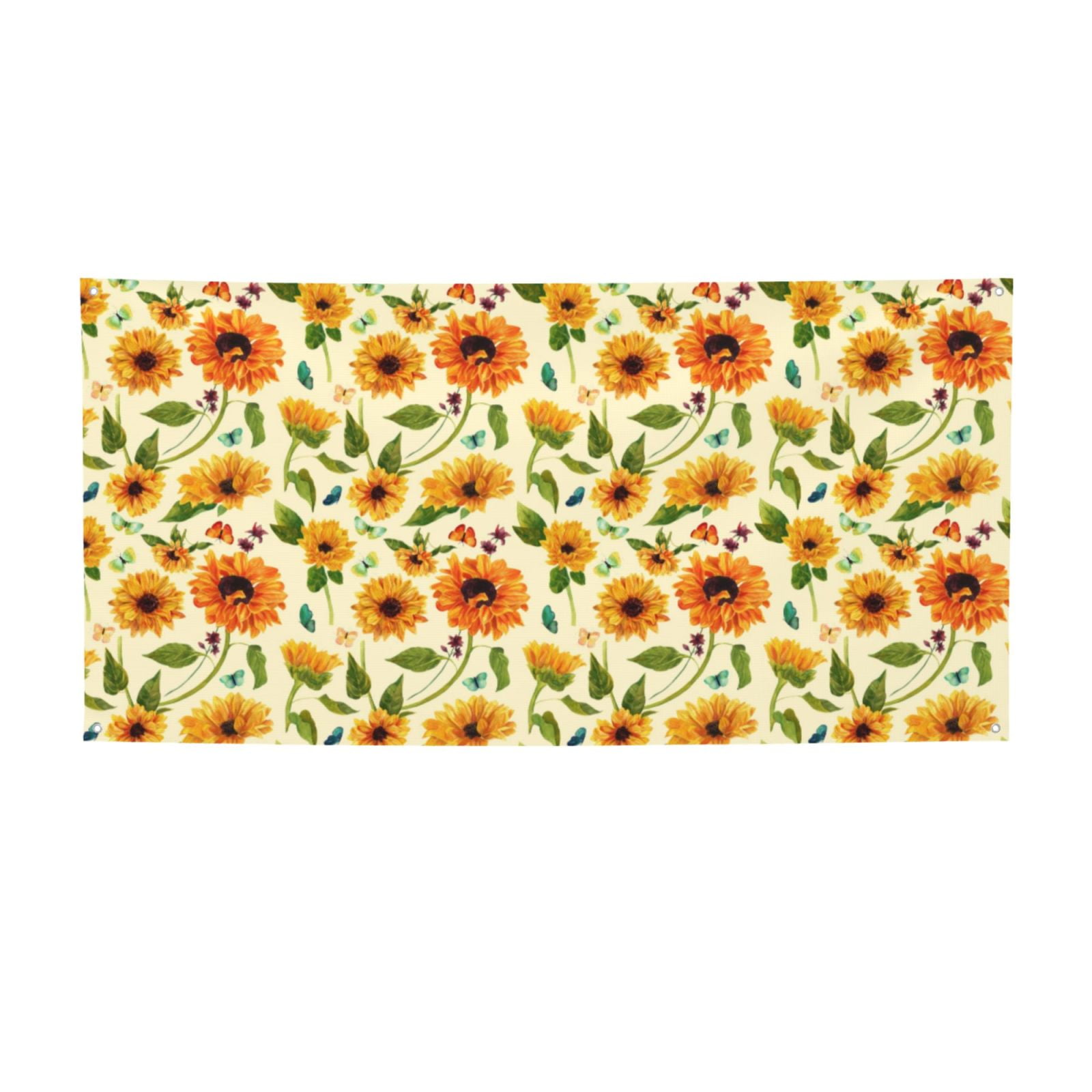 Sikiie Sunflowers And Butterflies Custom Banners and Signs Customize ...