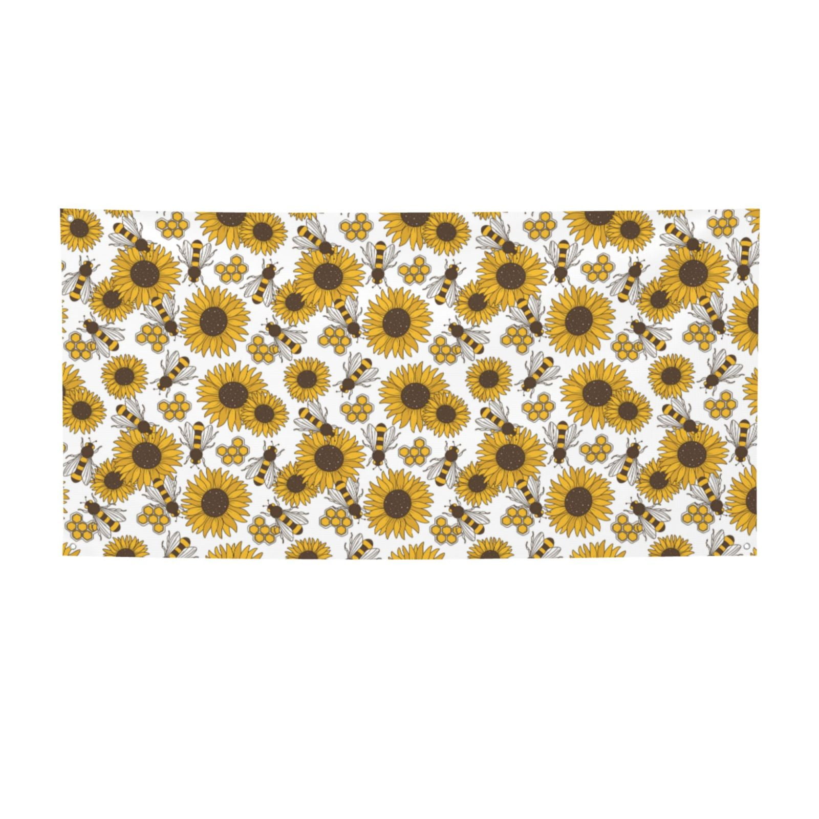 Sikiie Sunflowers and Bees Custom Banners and Signs Customize Outdoor ...