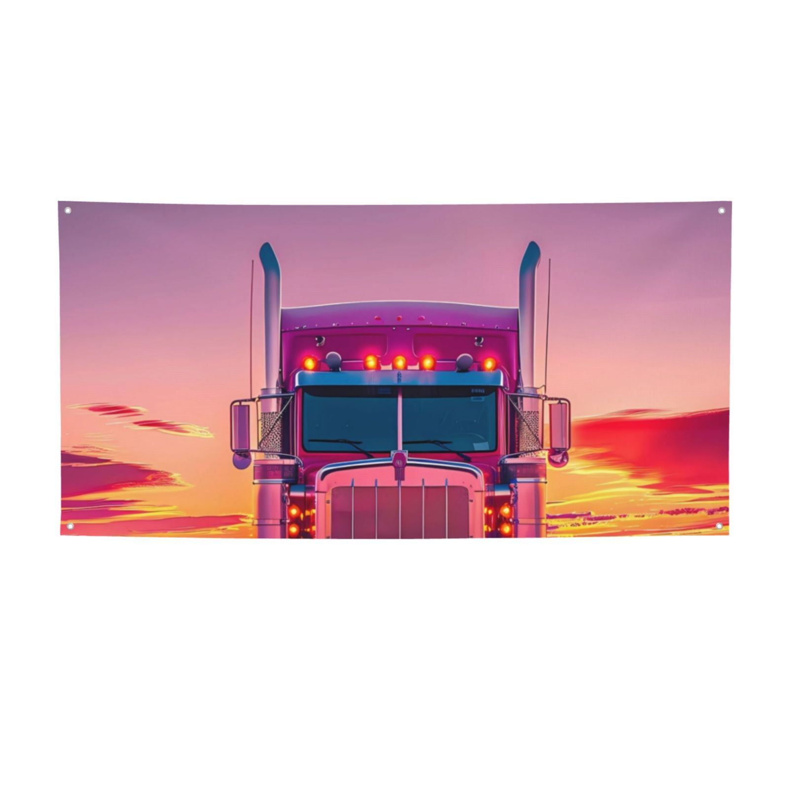 Sikiie Sunset Truck Highway Custom Banners and Signs Customize Outdoor ...