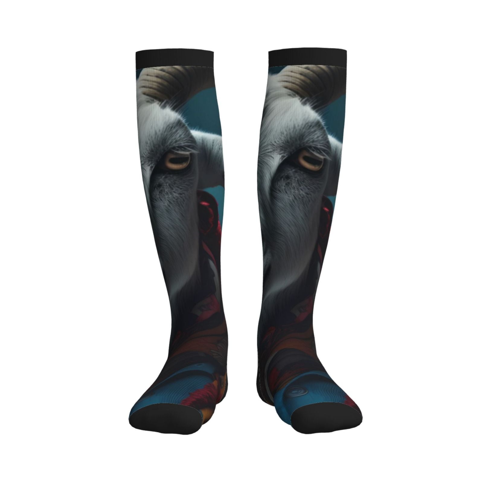 Sikiie Surrealist Goat 1 Pairs Compression Socks for Men and Women 15 ...