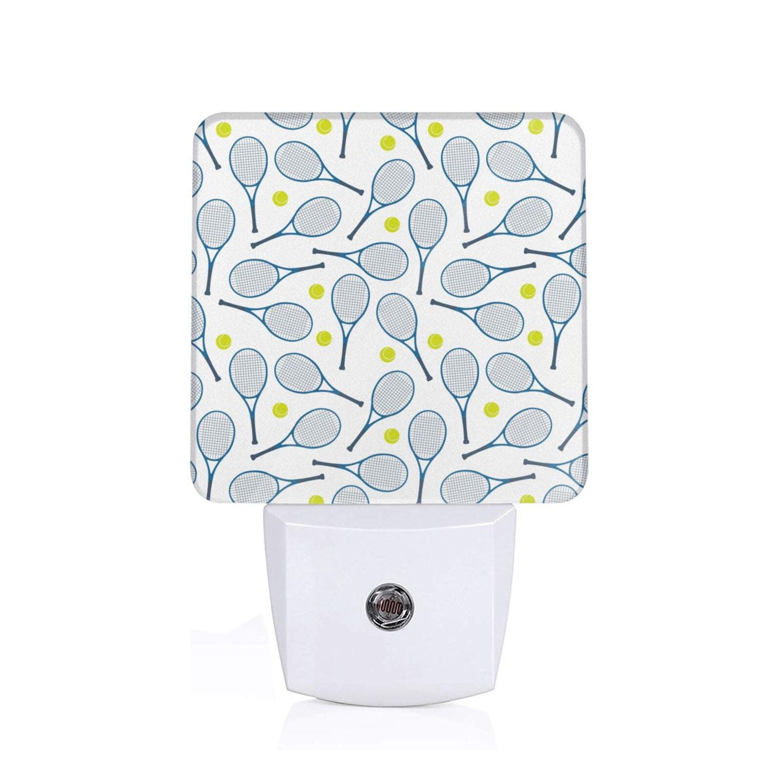 Sikiie Tennis Rackets And Balls Led Night Light, Warm White,Cool White ...