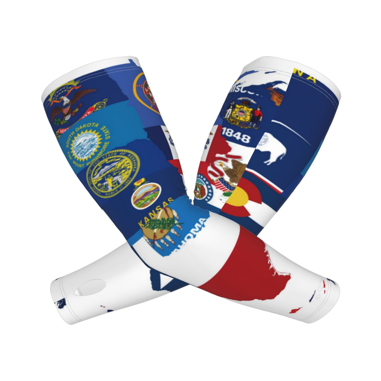 Sikiie The Map Of United States Cooling Sun Sleeves Arm Sleeves for Men ...