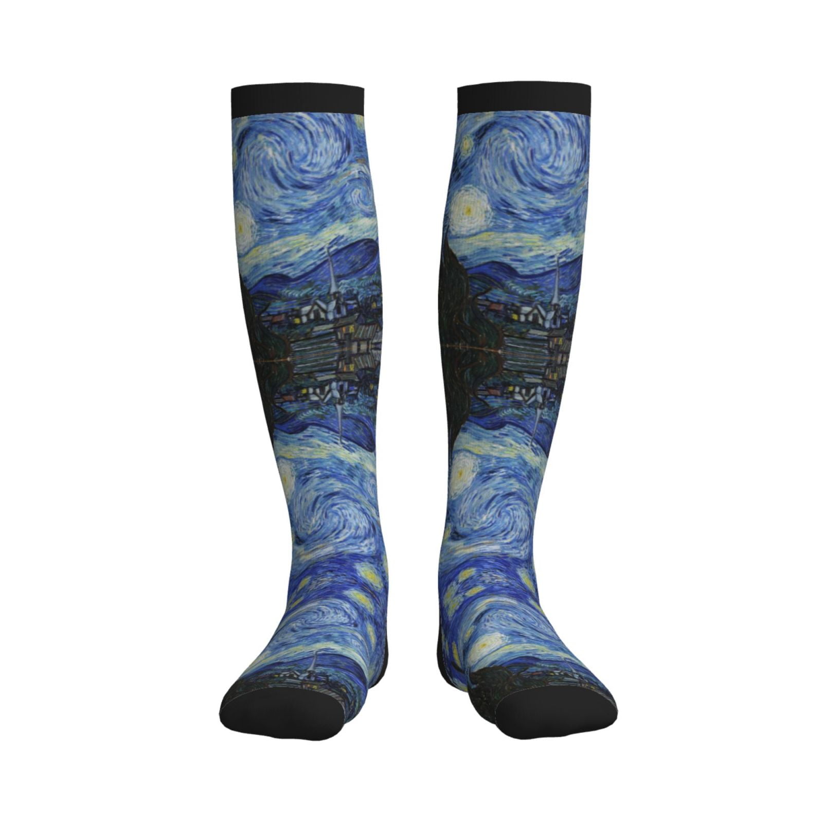 Sikiie The Starry Night 1 Pairs Compression Socks for Men and Women 15 ...